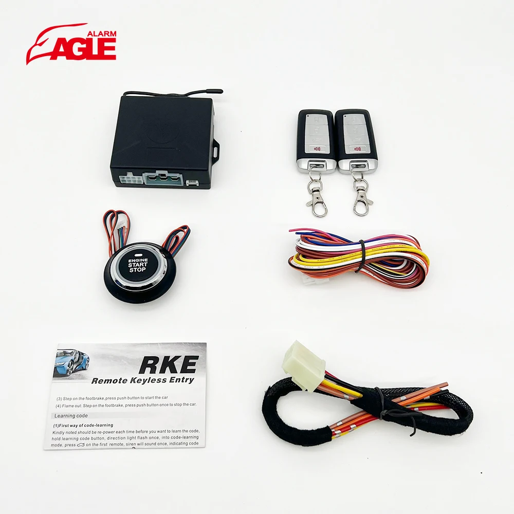 Rke Push Button Start Stop Engine Kit With Remote Engine Start Keyless ...