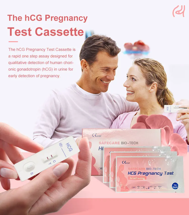 One Step HCG Pregnancy Urine Cassette Test - Rapid & Accurate