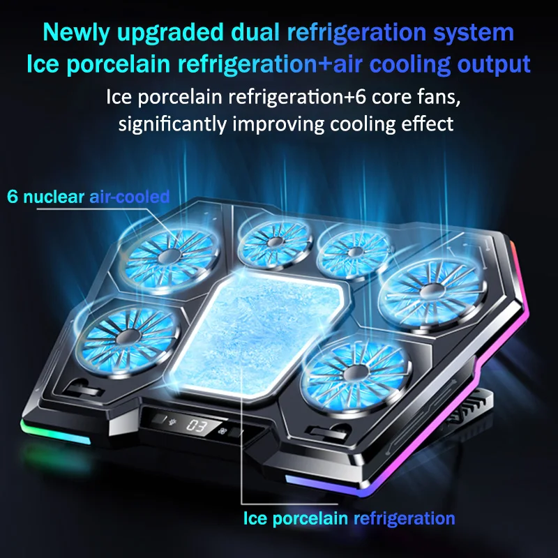 D13 RGB Gaming Laptop Cooler - Efficient Cooling Solutions