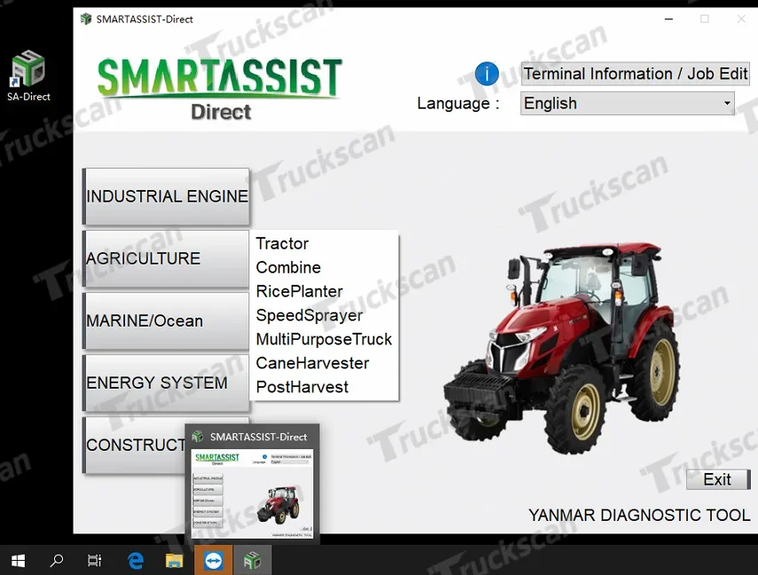Yanmar Diagnostic Scanner Tool for Agriculture & Construction Tractors ...
