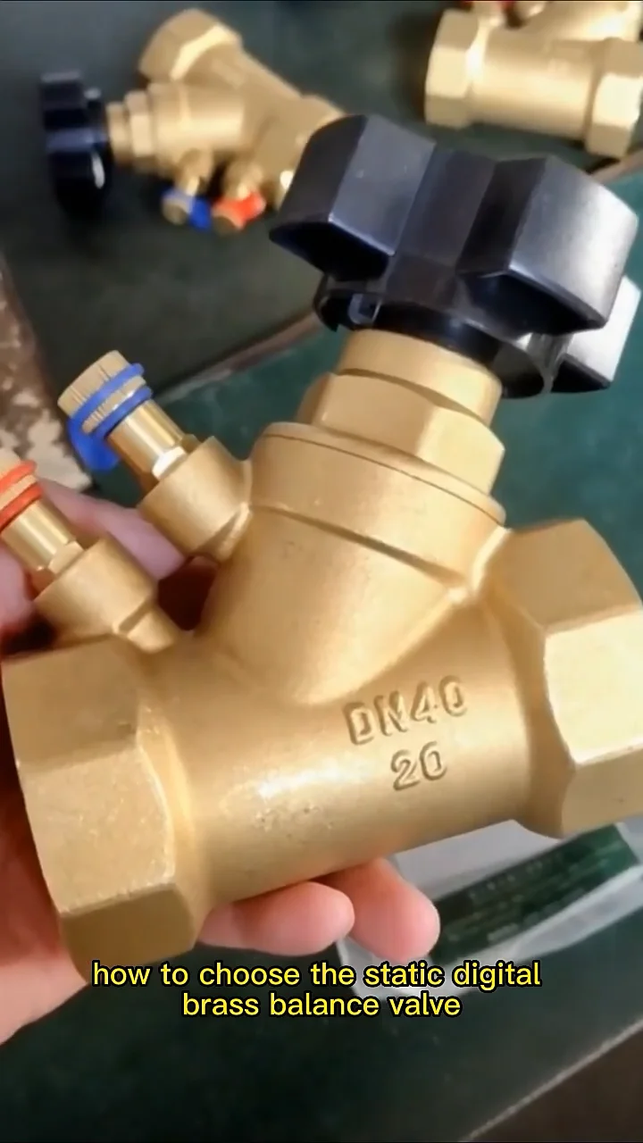 Hot Sale 2 Way Dynamic Brass Ceramic Counter Balancing Valve With Head ...