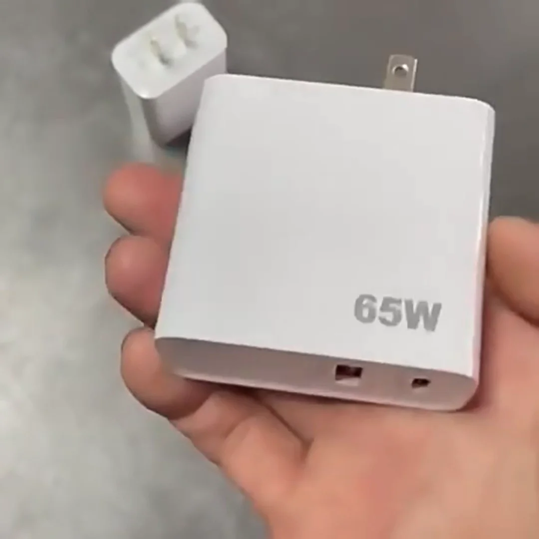 Universal 65w Pd Type C Qc3.0 Usb Daul Port Fast Charging Ac Wall ...