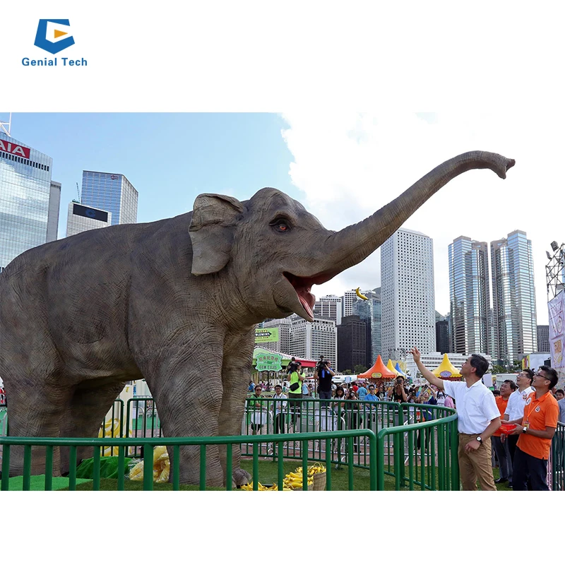 Realistic Artificial Elephant Model - Animatronic Animal