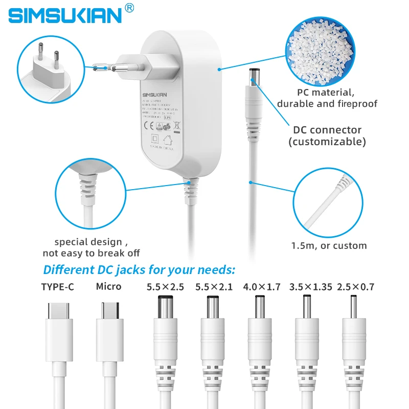 24v 500ma Power Adapter Kc 24v 0.5a Poe Adaptor - Buy 24v 0.5a Poe ...