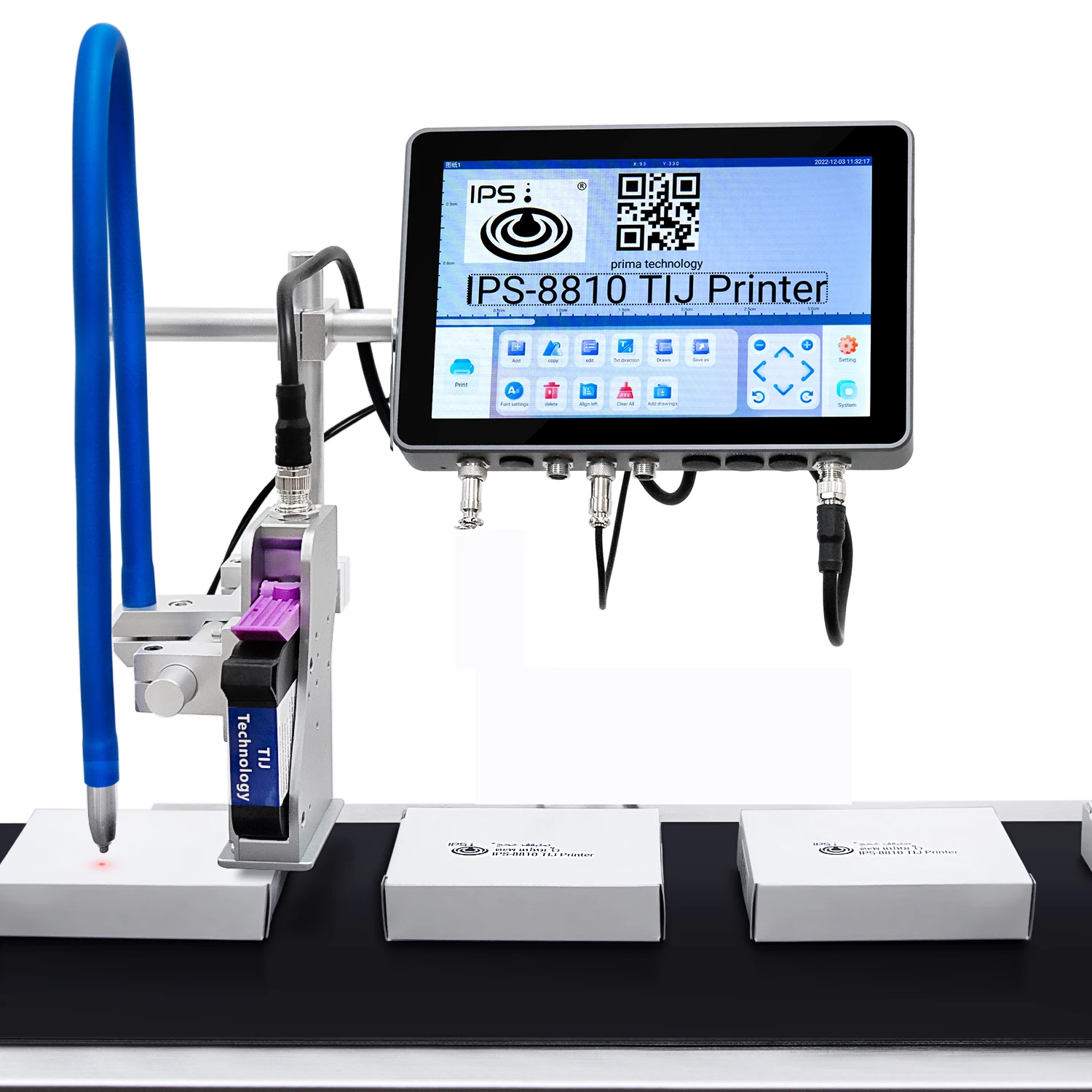 Videojet Cij Industrial Inkjet Printer 1240 1280 1580 1880 For Printing Date Exp Mfg Batch ...