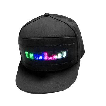 Usb Charging App Programmable Led Message Hats Glowing Logo Baseball ...