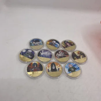 10 Types Anime Narutos Coin Gold Commemorative Coin Japanese Souvenir ...