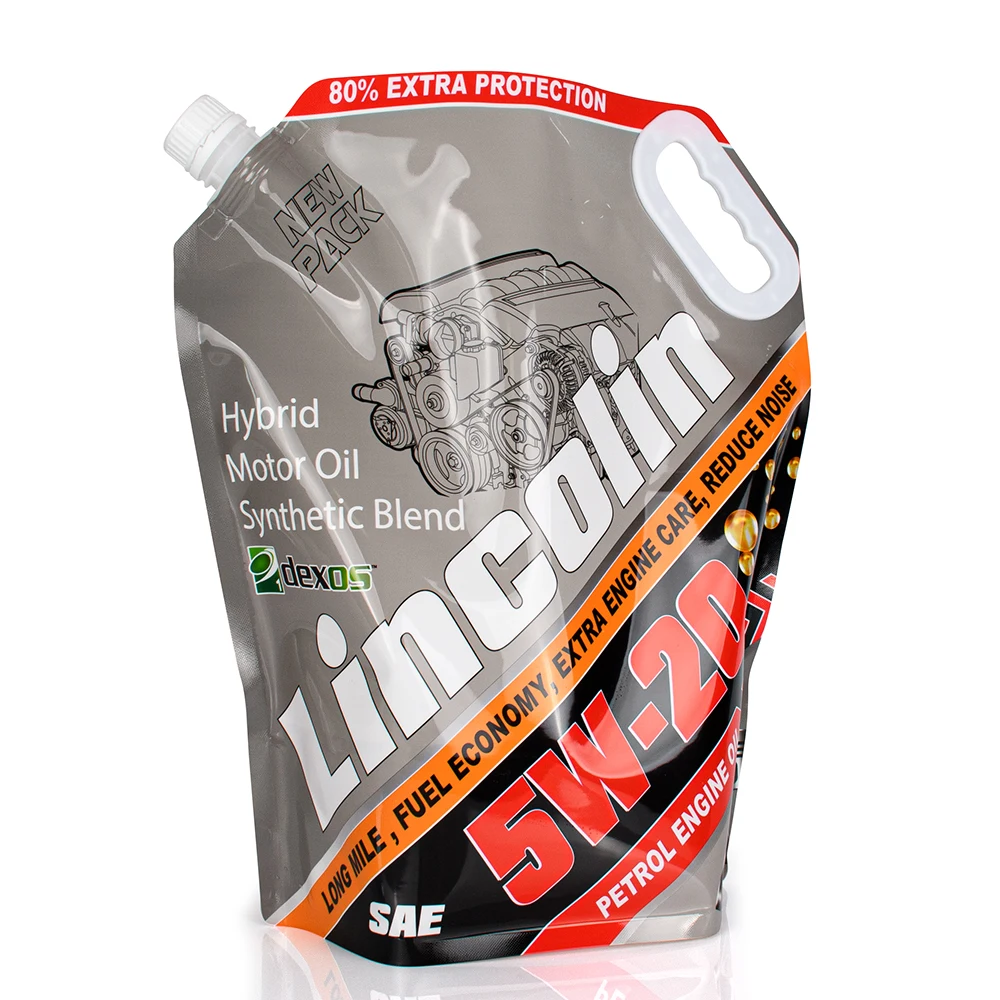 Eco-friendly Car Engine Oil Packaging - Spout Pouch Bags