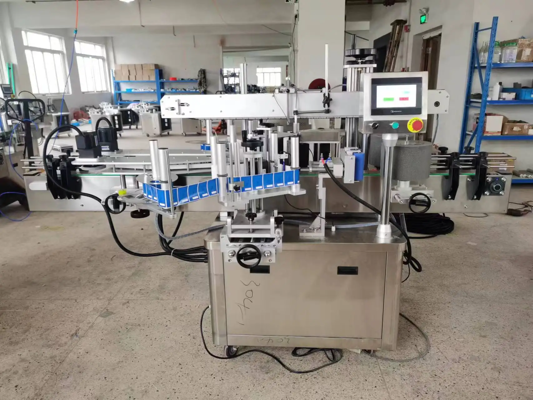 Tube Labelling Wet Glue Labeling Label Machine Round Semi Automatic ...