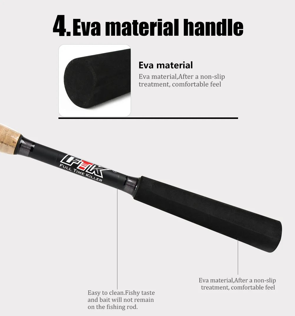 FTK 2 Section Carbon Fiber Fishing Rod - Ultra Light & Durable