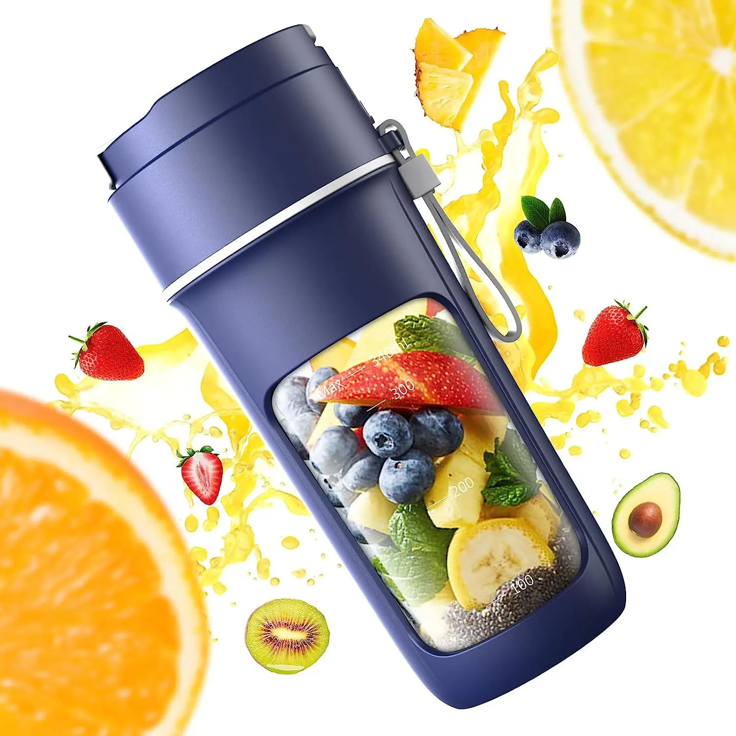 Electric Usb Portable Juicer Mini Blender And Smoothies Six Blades ...