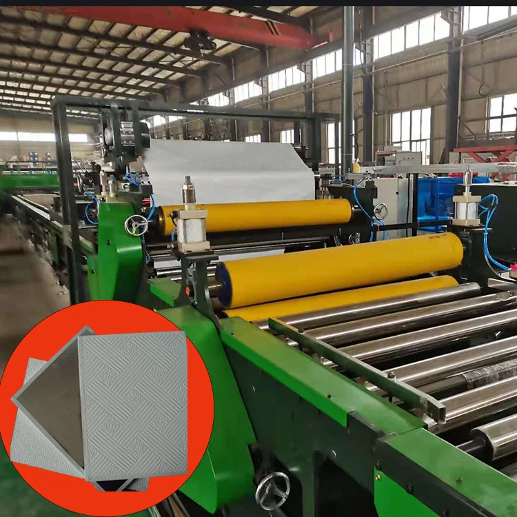 automatic pvc laminated gypsum ceiling tiles making machine gypsum ...