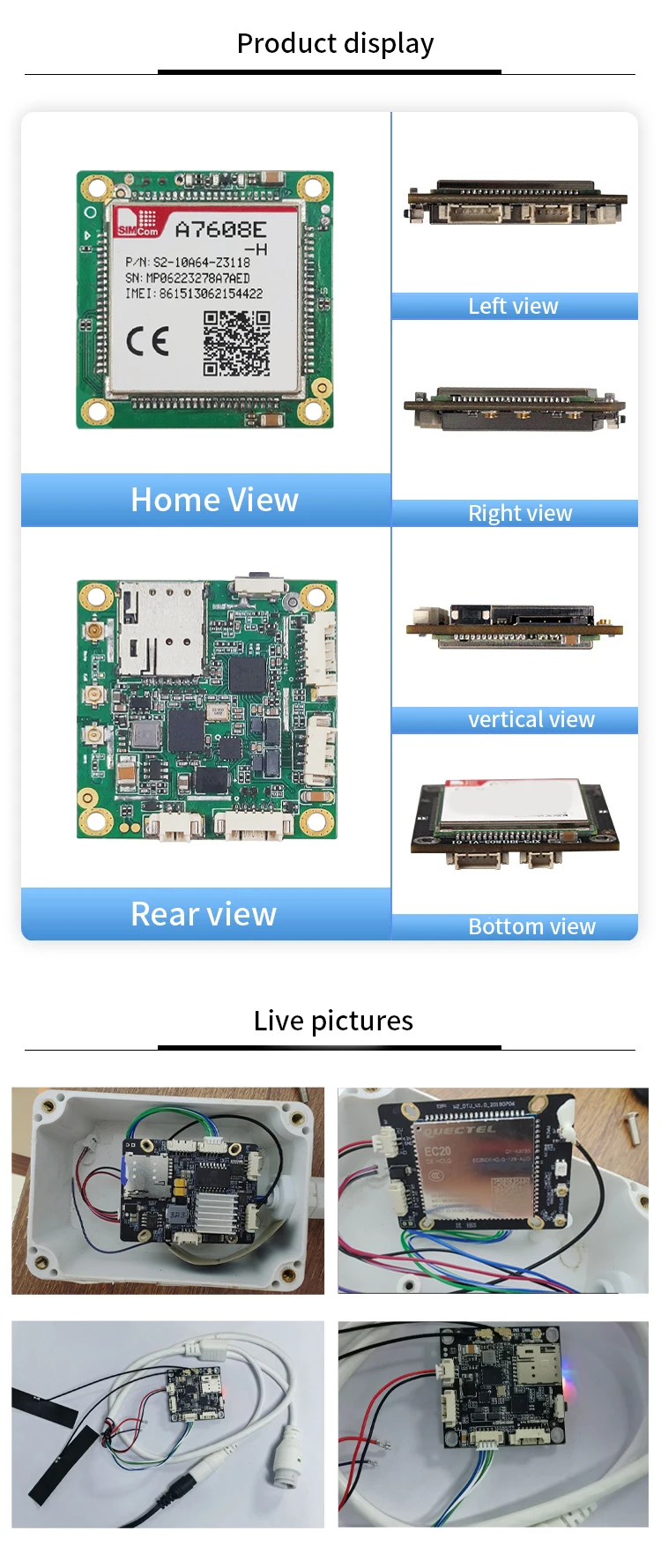 4G Wireless LTE Cat4 Wifi Module 4G EC25E EC25A EC25J Mini Pcie
