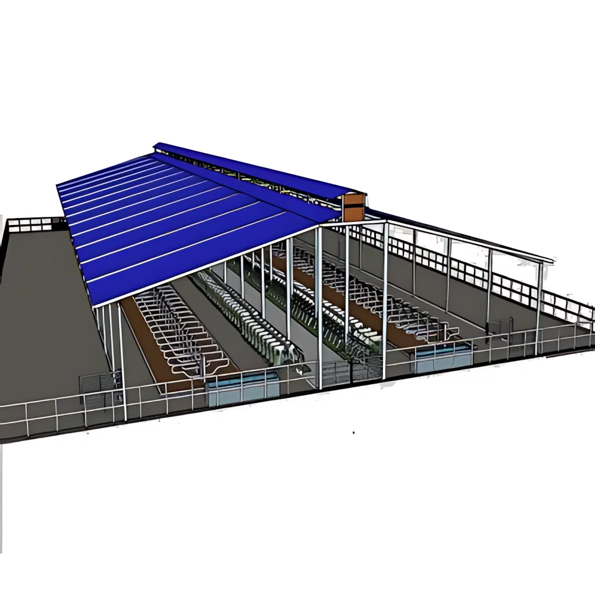 Modern Design Prefabricated Steel Frame Broiler Chicken Barn House ...