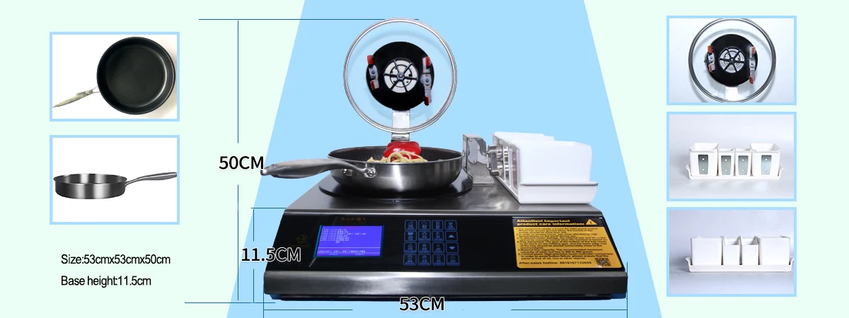 Exi Automatic Electric Robot Wok/restaurant Smart Intelligent Cooking ...