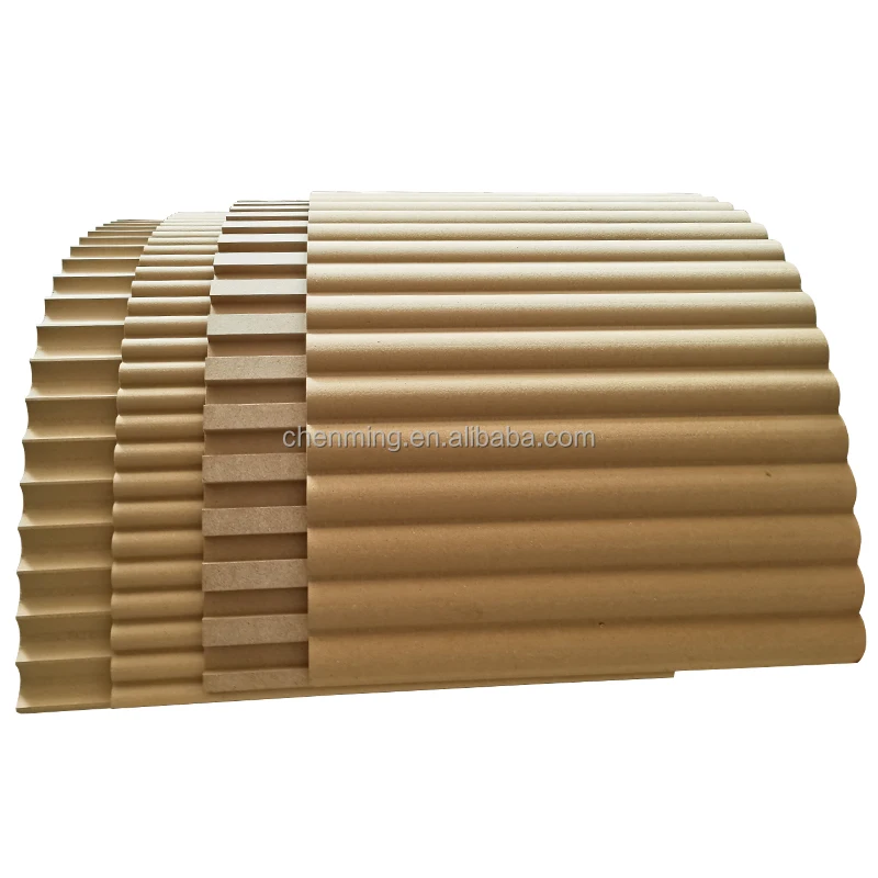 Half Round Mdf Grooved 3d Fluted Flexible Decorative Mdf Customized For ...