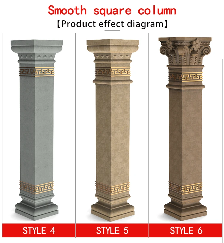 Promotion Moule Carré pour Colonne en Béton Coulée Pilier Romain ...