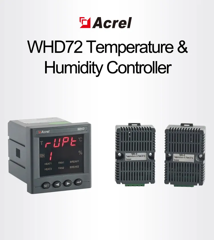 Acrel Whd72 Rs485 Communication Temperature & Humidity Controller And Measurement With Sensors ...