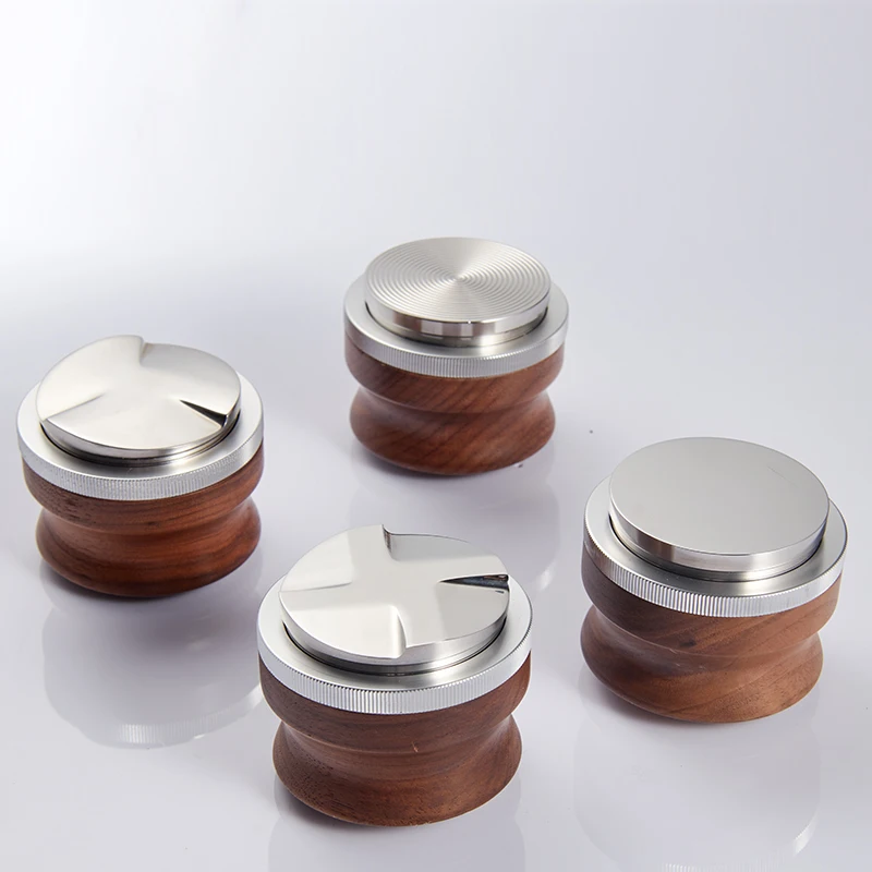 Wholesale New Coffee Distributor 51mm 53mm 58mm Wood Head Adjustable ...