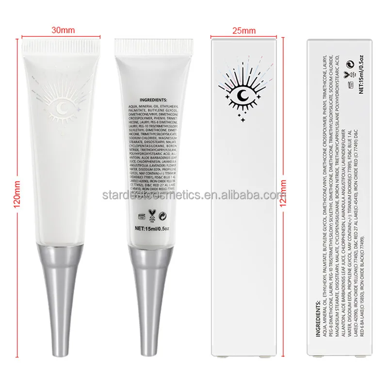 15ml Colored Eye Shadow Base Matte Multi-functional White Color ...