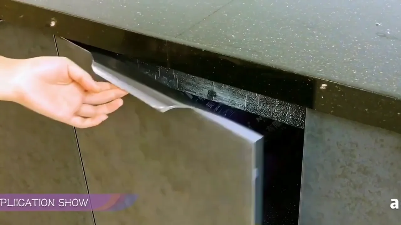 Extrusion Aluminum Profile Furniture Drawer Handles Concealed Edge ...