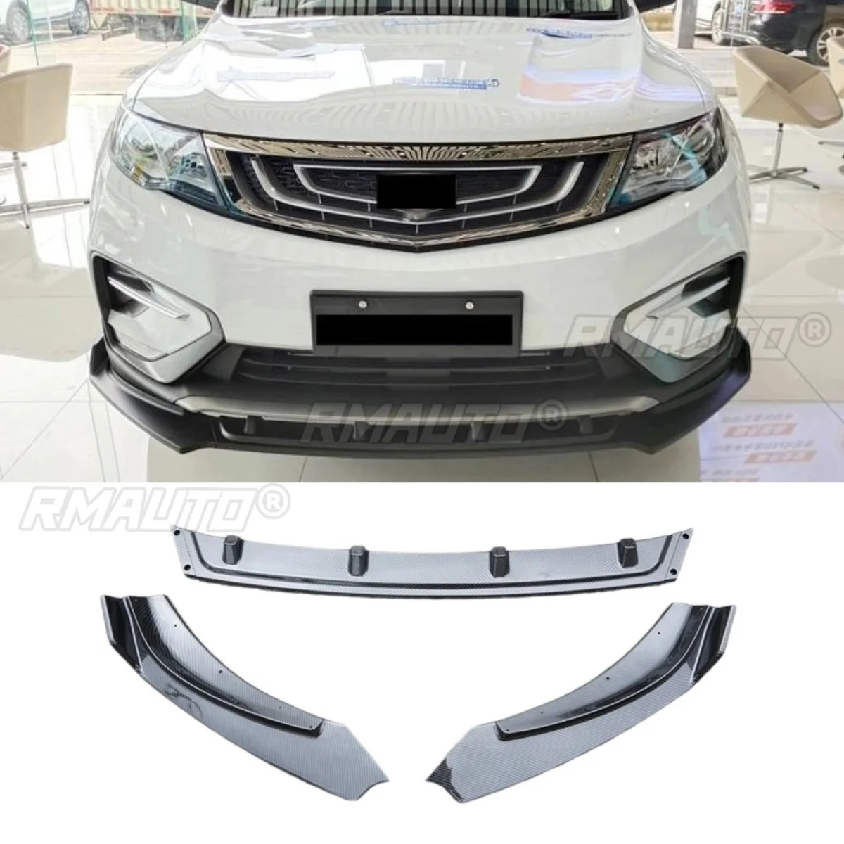 For Geely Boyue 2018-2020 Car Front Bumper Lip Splitter Diffuser Body ...