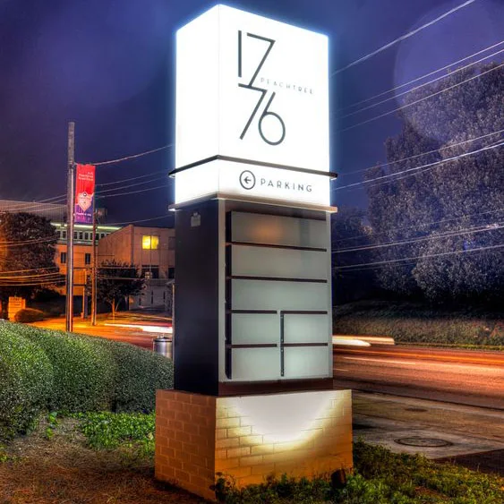 Freestanding Pylon Sign Custom Made Led Pylon And Monument Signs - Buy ...