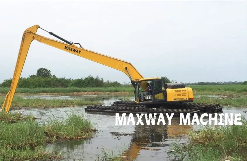 MAX250PU Floating Amphibious Pontoon Track for 23-26 Ton Excavators