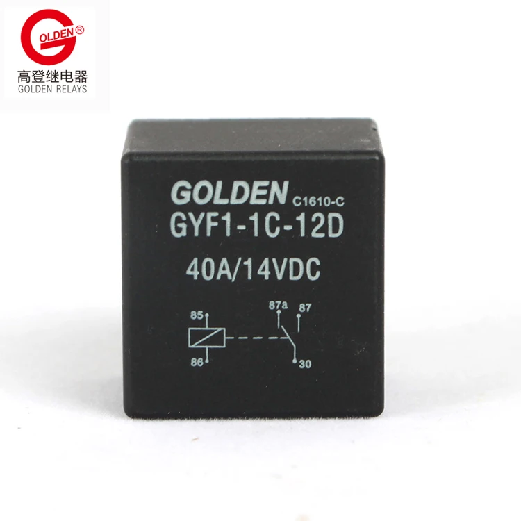 Golden Relay Gyf1-1c-12d 4pins,5 Pins 6v,12v,24v,20a,30a,40a Auto Relay ...