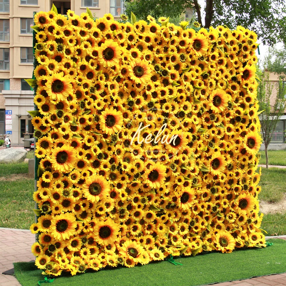 A-FW020 Wedding Roll up Flower Wall Panel Backdrop