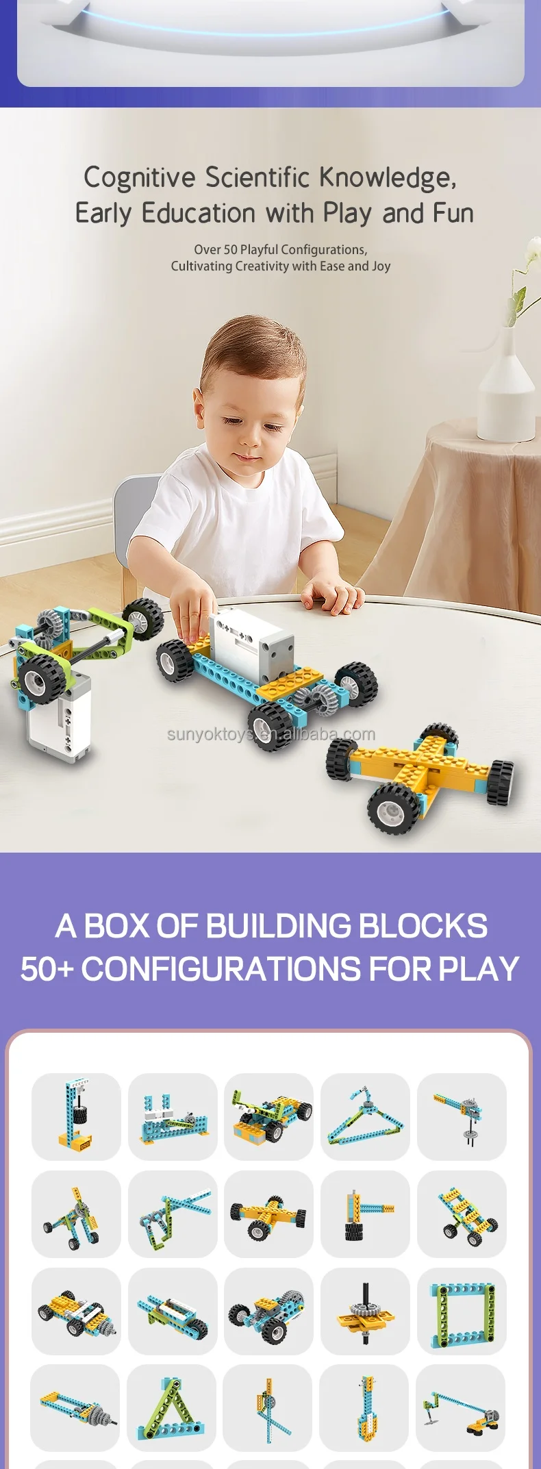 Stem Building Blocks Kit For Kids - Robot Stem Toy