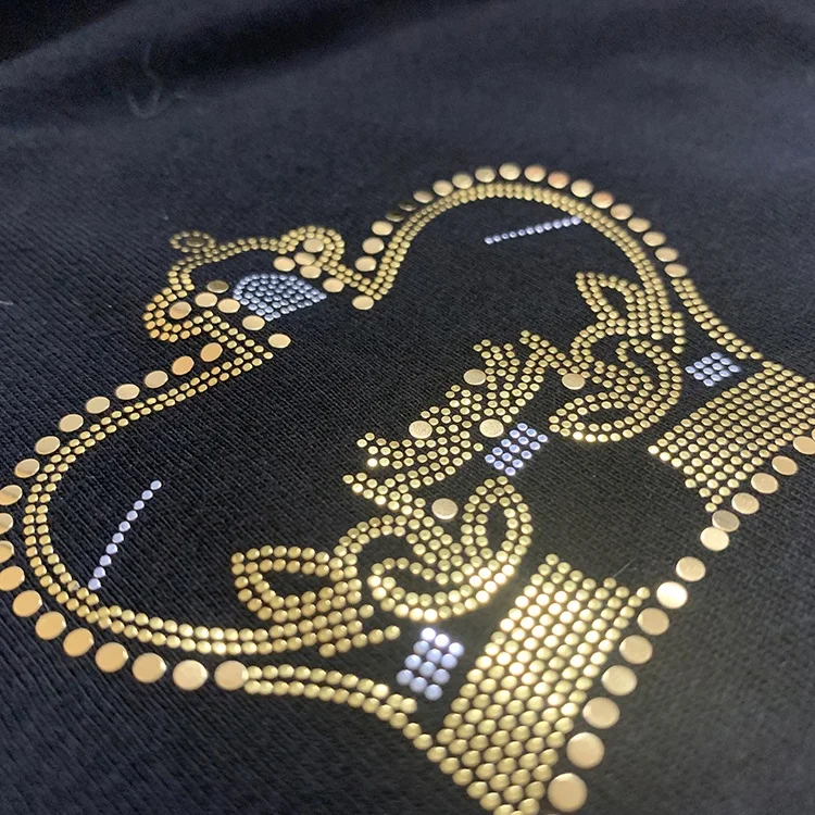 Wholesale Custom Brand Logo Sticker Glitter Labels Iron on Transfer ...