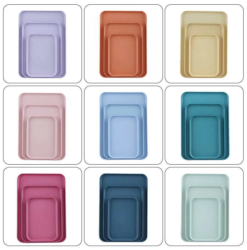 Modern Serving Trays - Customizable, Eco-Friendly Melamine