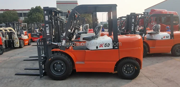 HELI CPCD50 Diesel Forklift with Spare Parts - 5 Ton Capacity