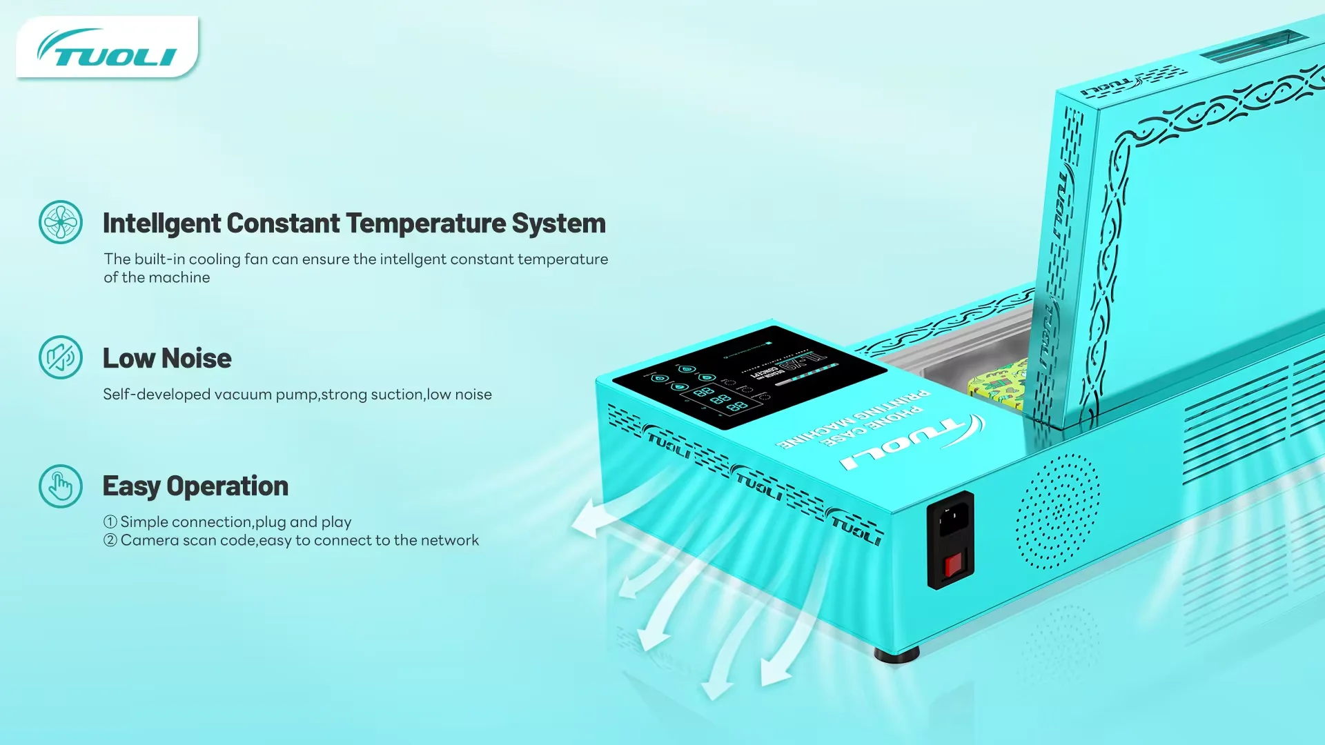 TuoLi 3D Sublimation Blanks Mobile Cover Printing Machine Custom Design ...