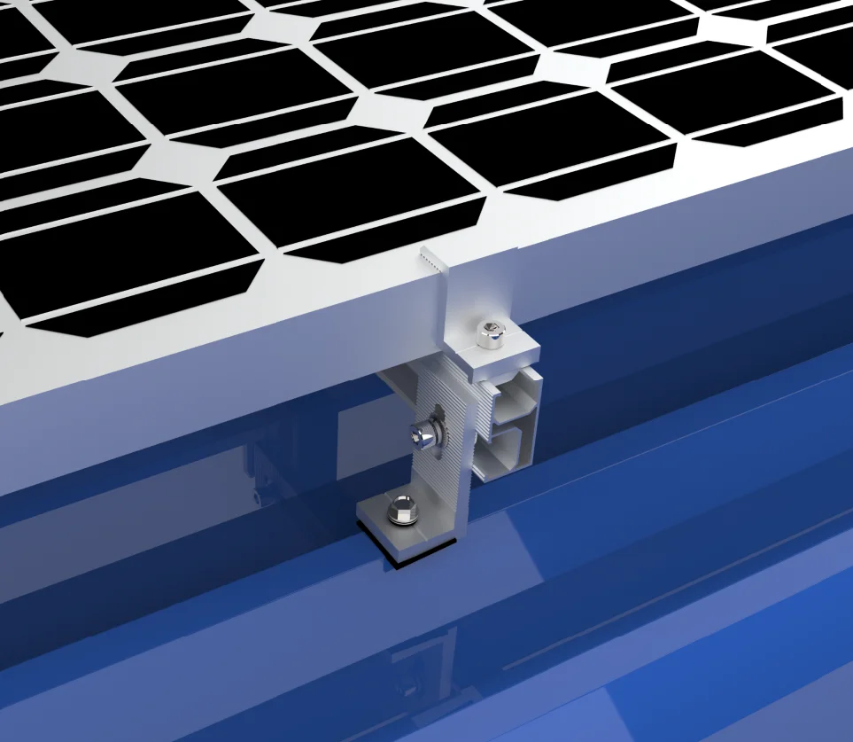 Solar Roof Mounting System Structure Pitched Roof Clamps Flash Kit ...