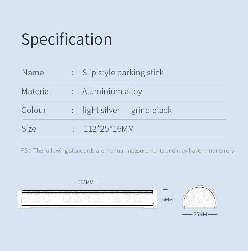 Aluminum Alloy Paste Glass Car Number Plate Hidden Temporary Car ...