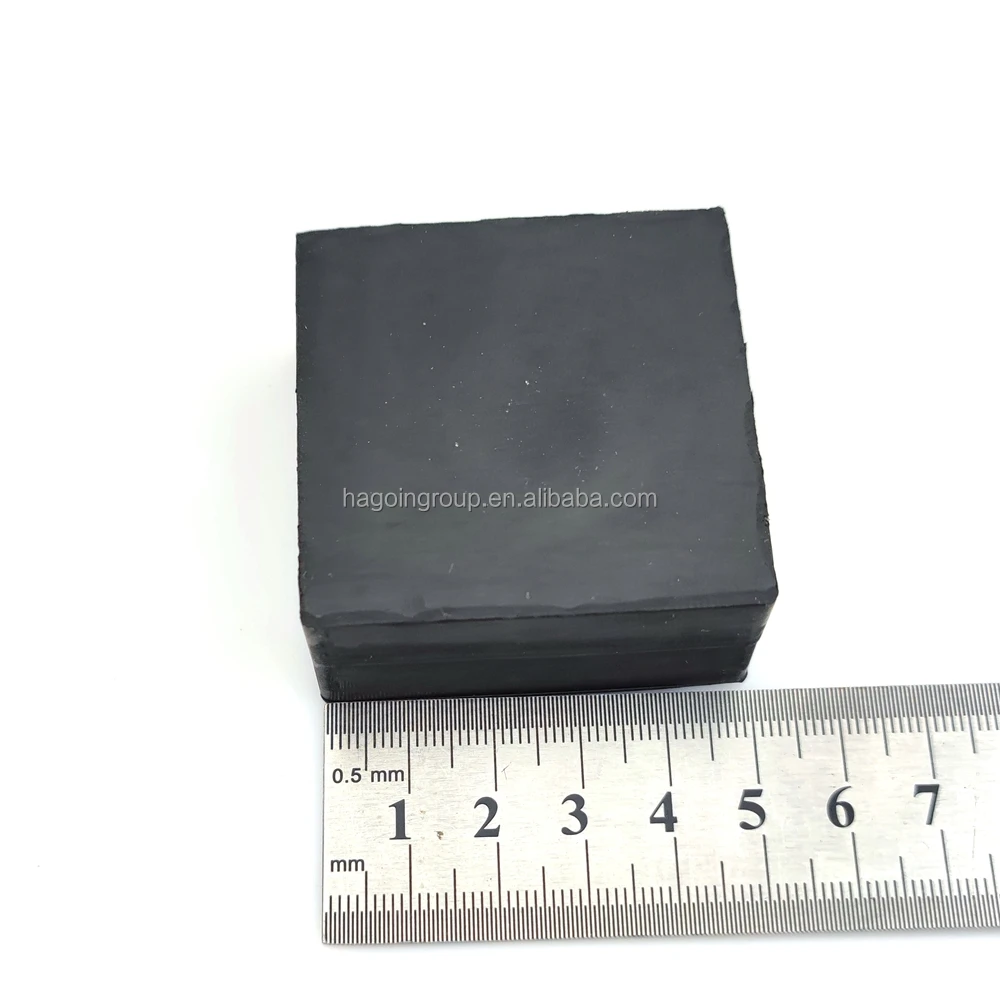 50*50*50 Mm Soundproofing Floor Soloid Pure Vulcanized Rubber Block ...