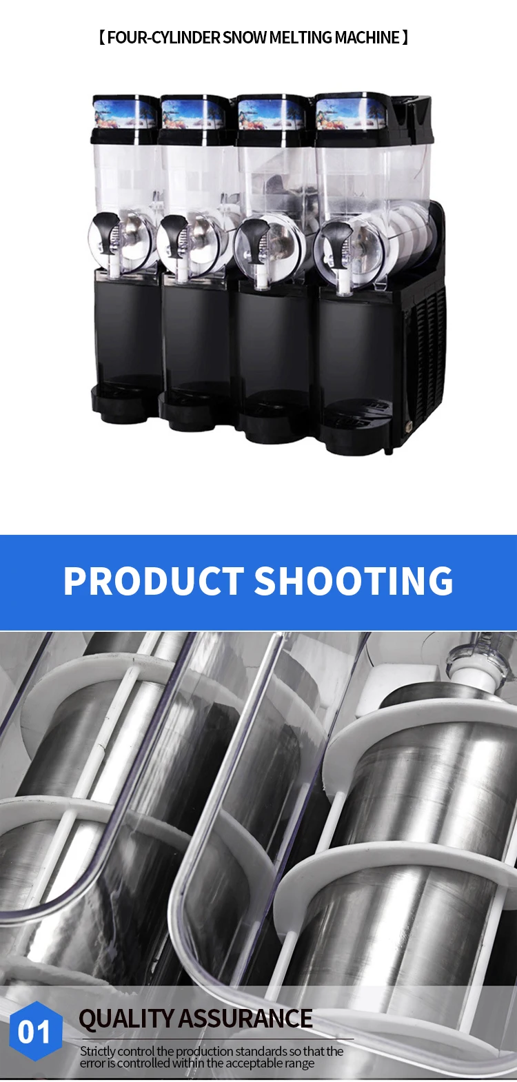 Commercial Double Nozzles Slush Machine/ Snow Melting Machine/frozen ...