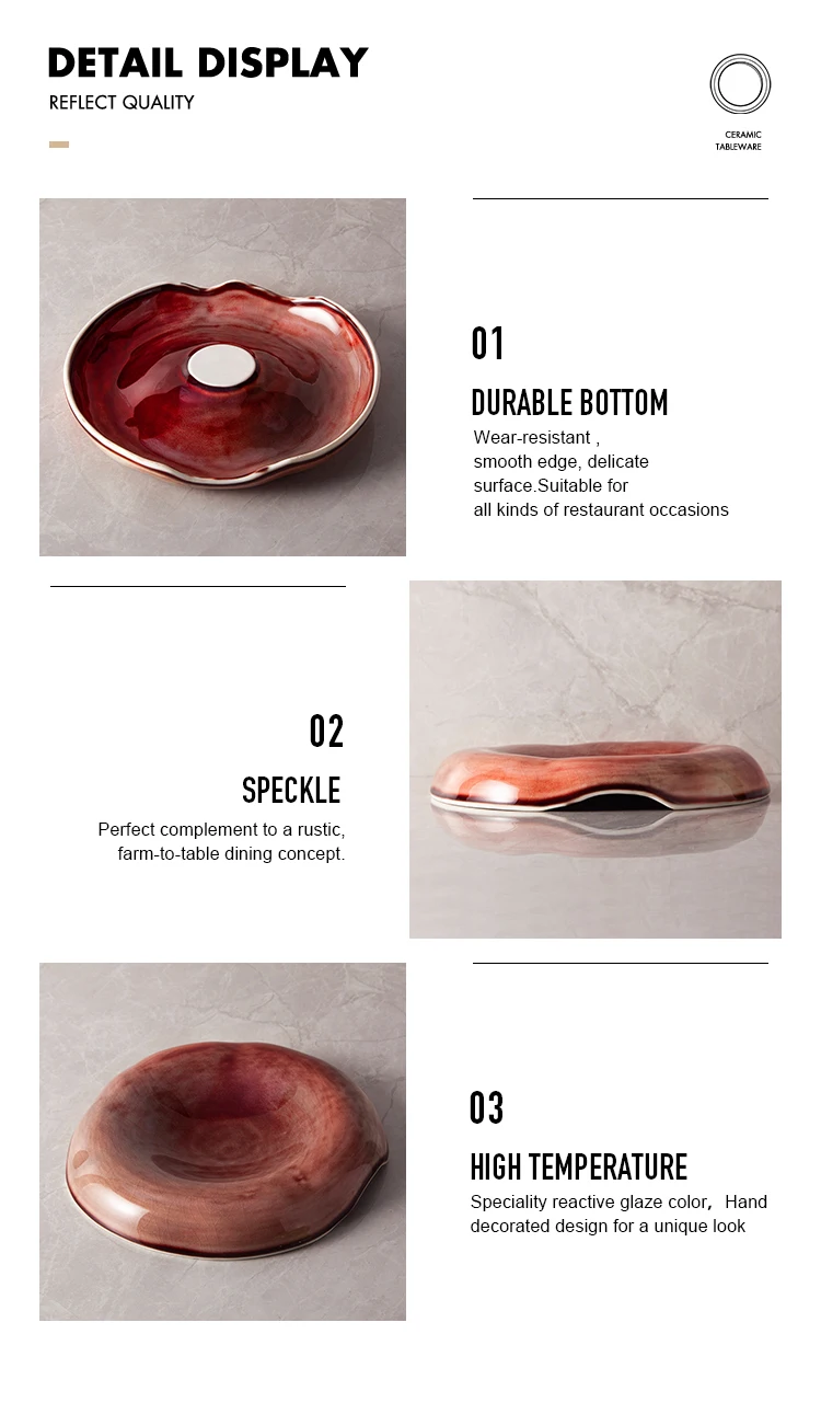 Chaozhou Modern New Restaurant - Unique Ceramic Plates