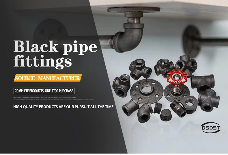 Dsdst 4-way Galvanized Malleable Iron Pipe Fittings Round Head - Buy ...