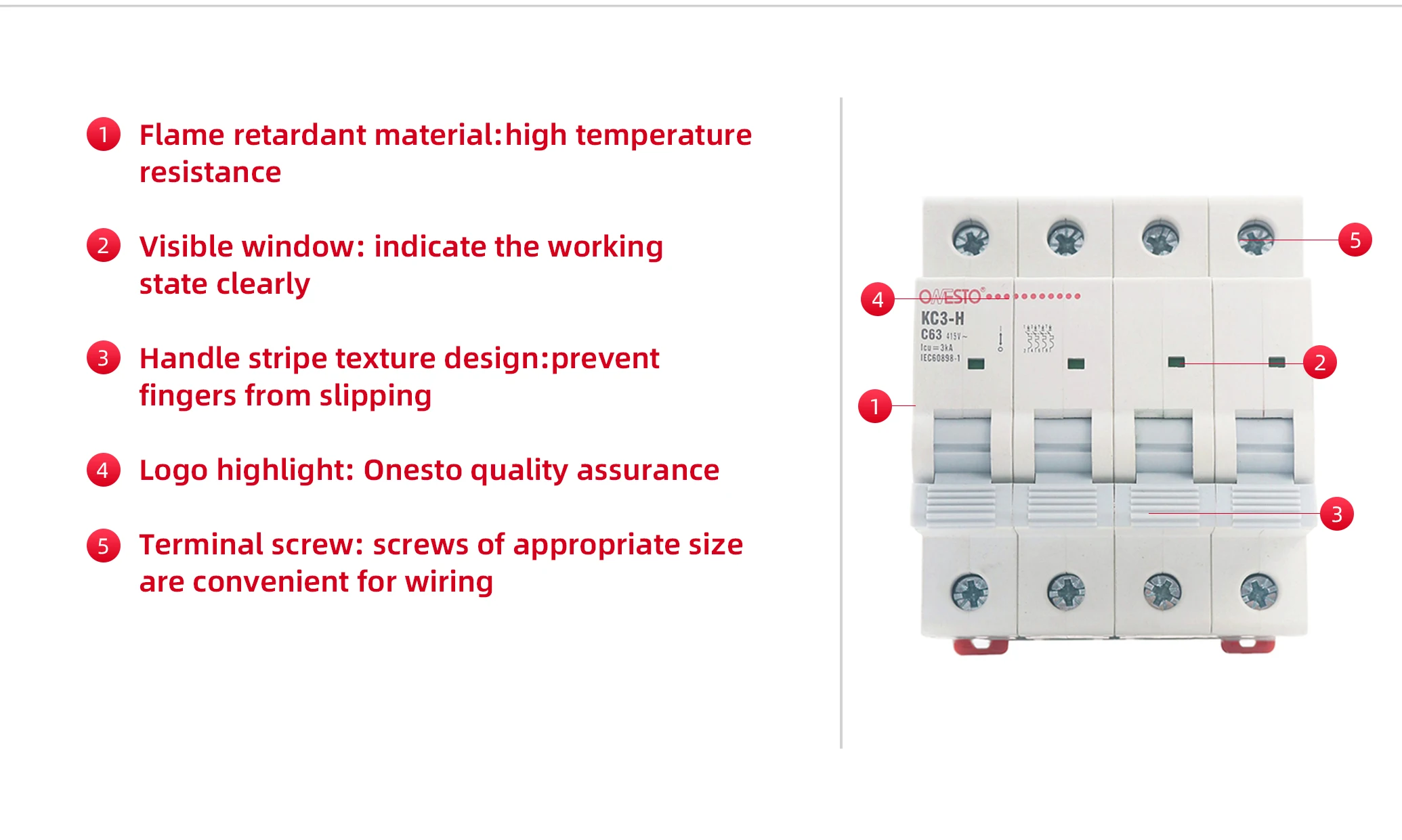Circuit Breaker MCB 63A Shunt Trip - Electrical Symbol