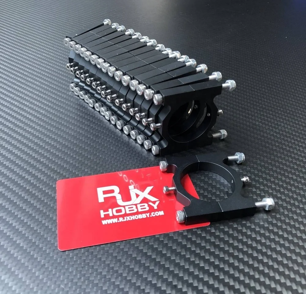Rjxhobby 30mm Carbon Fiber Tube Clip Aluminum Alloy Pipe Connector ...