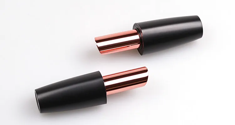 Luxury Gold Metal Lipstick Case Lip Balm Container Packaging Black ...
