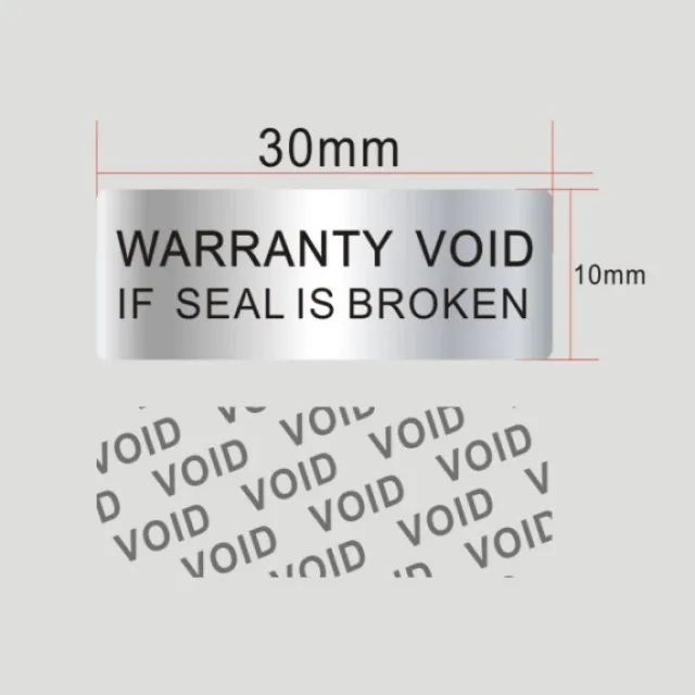 Custom Void Tamper Evident Label No Residue Serial Number Bar Code ...
