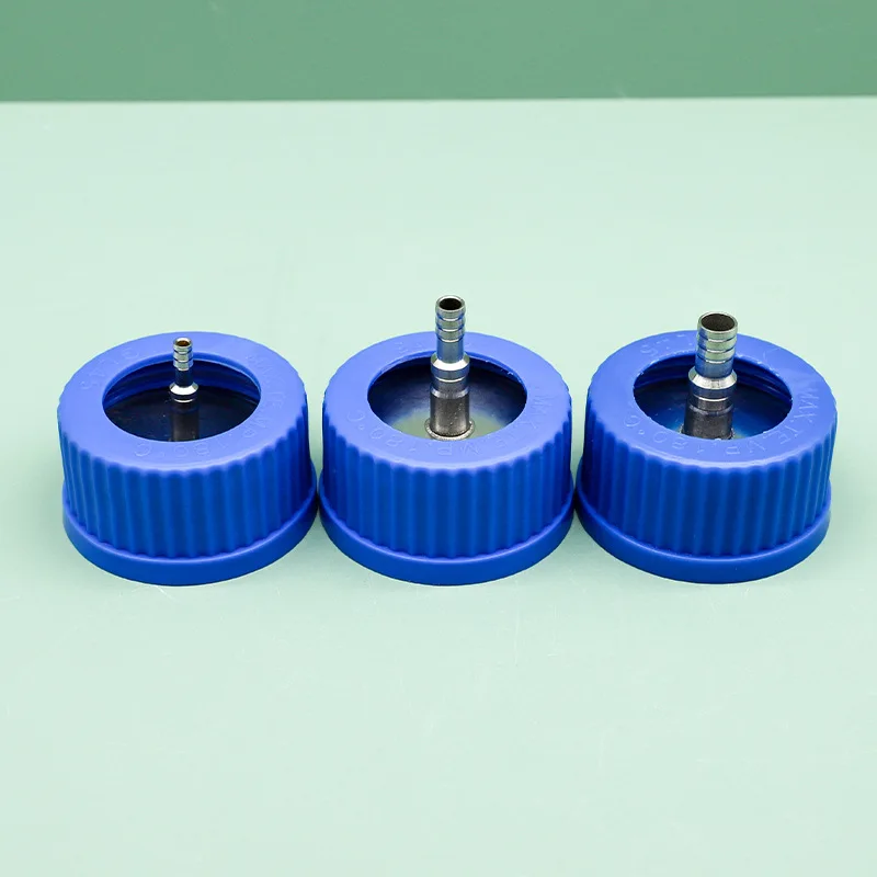 Gl45 Feed Cap Fermentation Bottle Reactor Feed Cap Stainless Steel ...