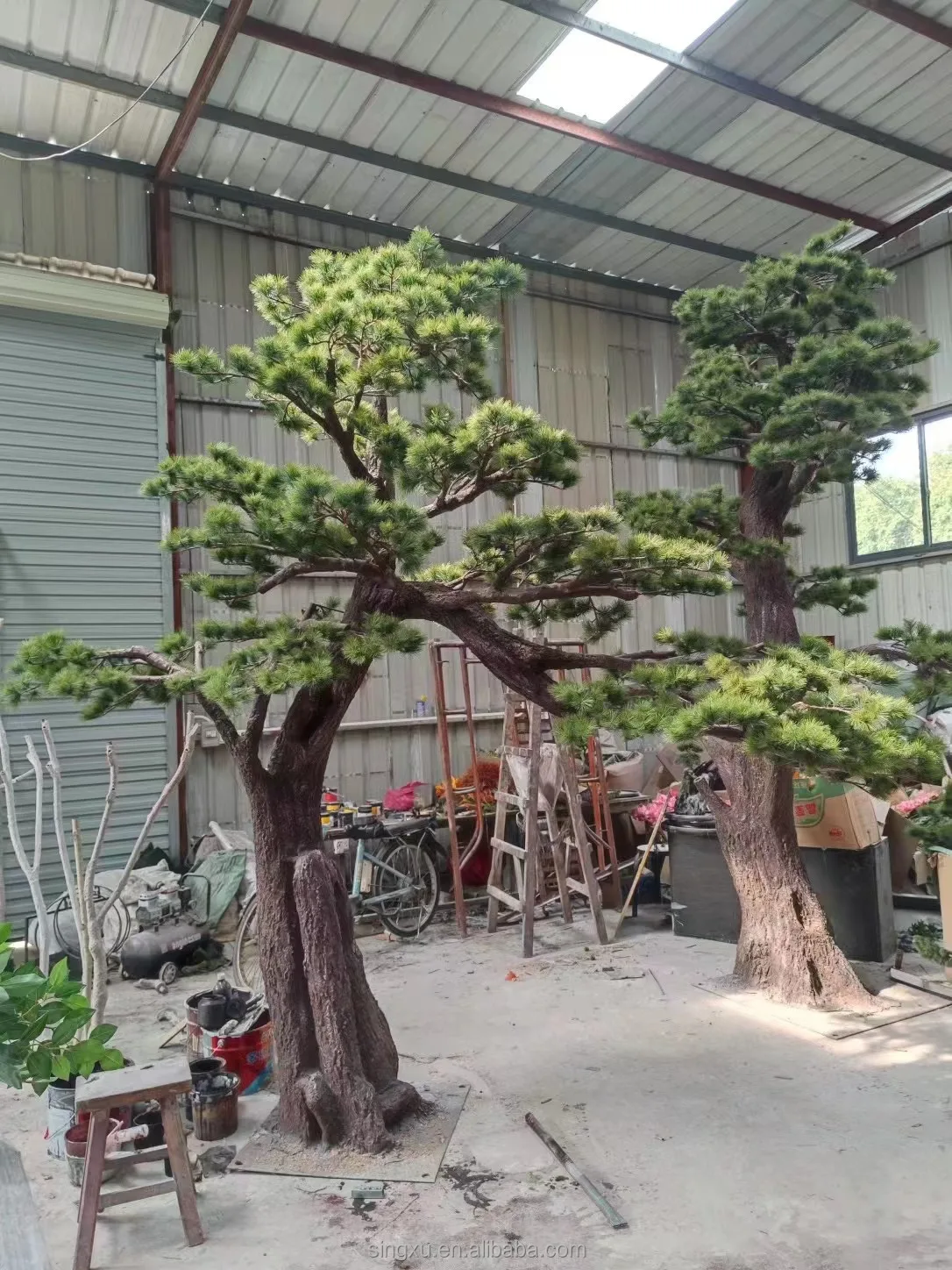 Custom 5 Star Hilton Hotel Artificiel Arbol Fake Green Plastic Banyan ...