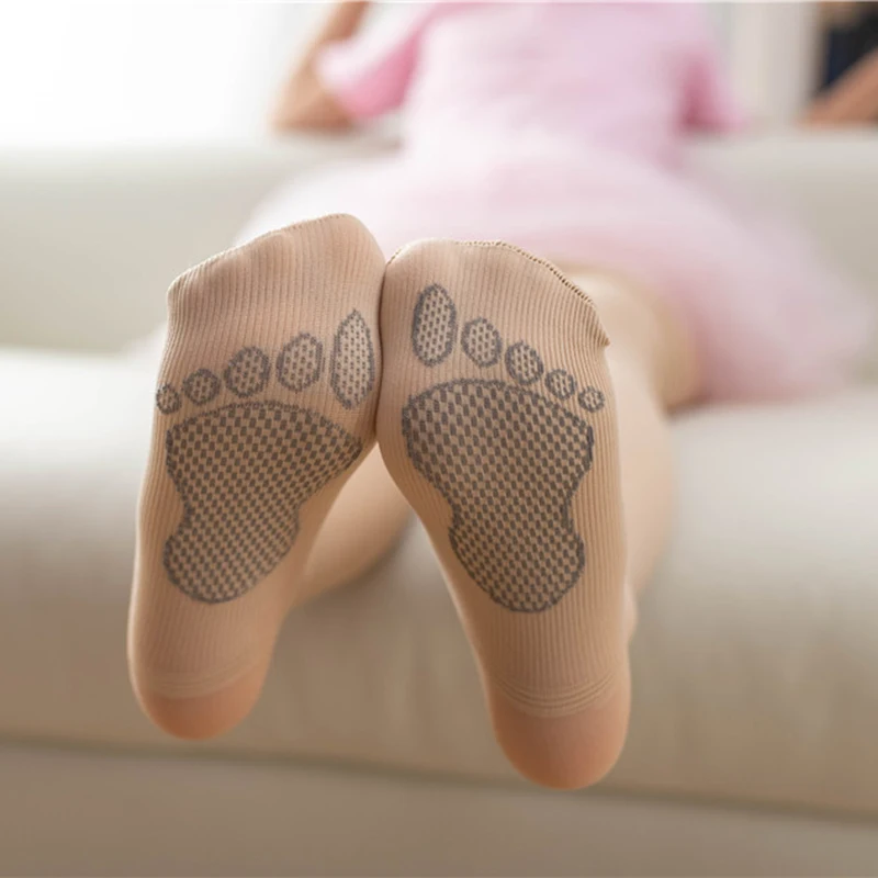 Non Slip Solid Color Wholesale Ballet Dance Tights Anti Slip Grips Kids ...