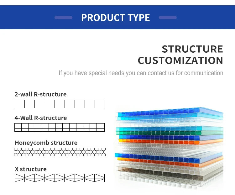 8mm Transprencent Polycarbonate Sheet Polycarbonate Honeycomb Roofing ...