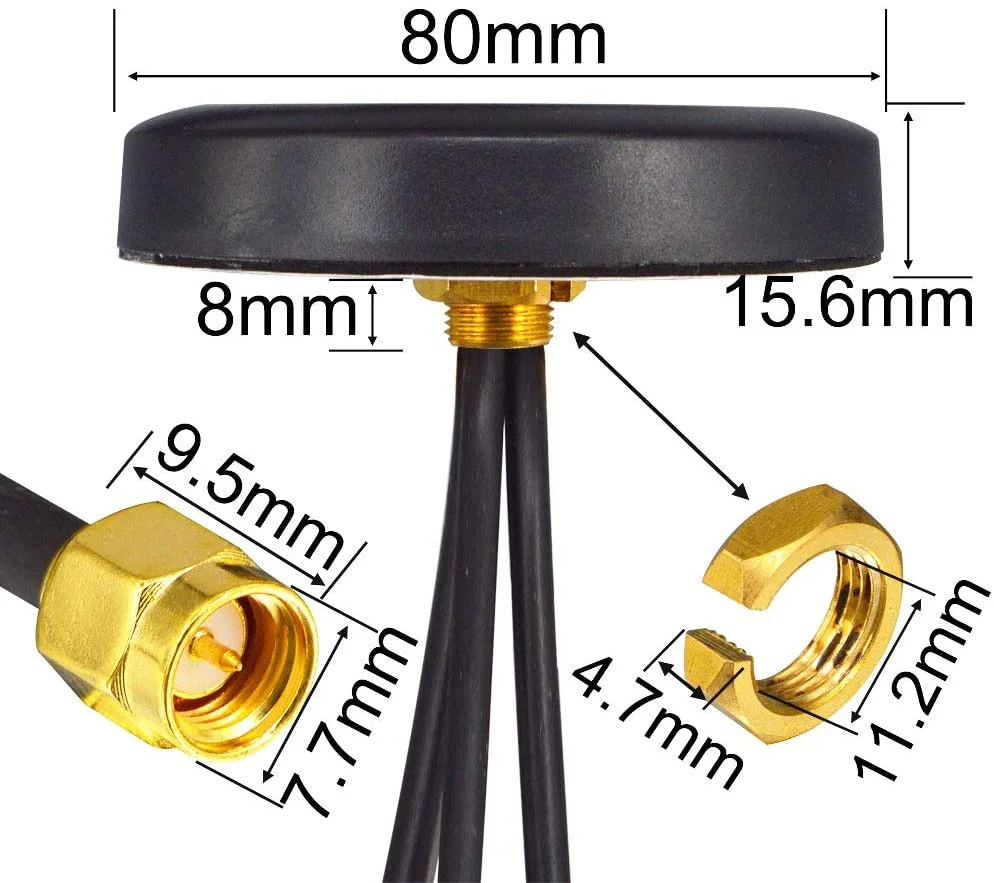 4g+wifi+gps Tracker Antenna External Receiver Repeater Ship Gps Active ...